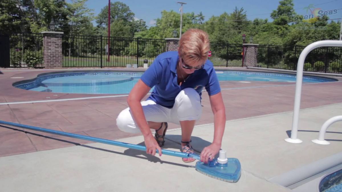 The Easiest Way to Vacuum an In-Ground Pool - Organize With Sandy
