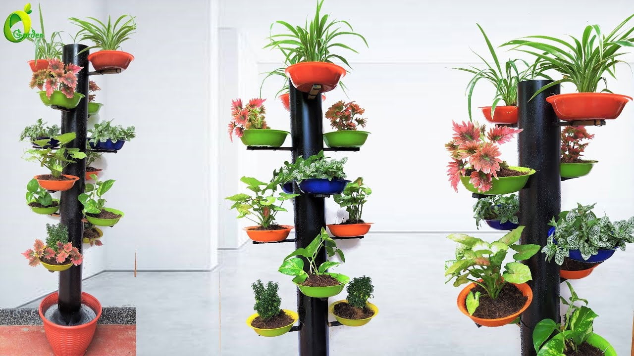 15 DIY Tower Garden PVC Ideas - Organize With Sandy